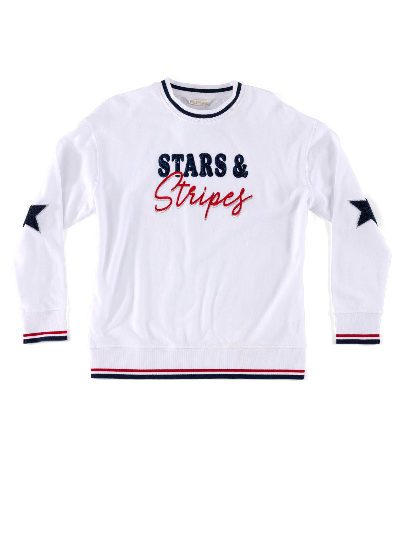 Shiraleah Assorted Set of 6 "Stars & Stripes" Sweatshirts, White
